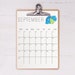 2024 Calendar Minimalist Sea Theme Calendar 2024 Watercolor Ocean Views ...