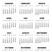 2025 Calendar PNG: Transparent Background, Sunday/monday Start (instant ...
