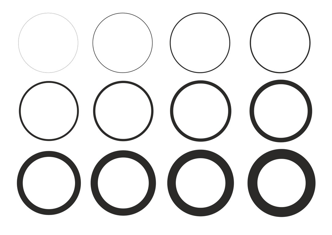 CIRCLE Frame SVG, Monogram Circle Frames, Circle Border Svg, Cut Files ...
