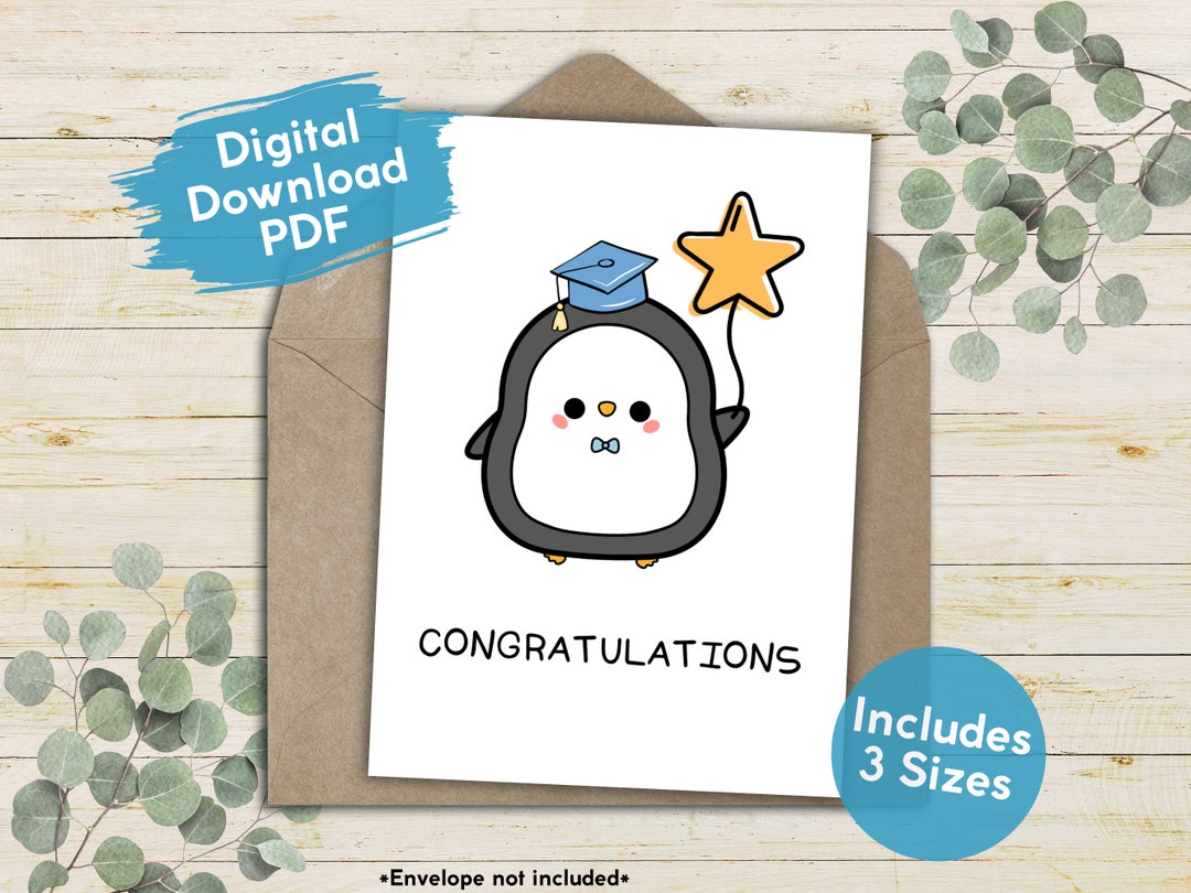 Cute Congratulations Graduate Carding, Printable Graduation Card ...