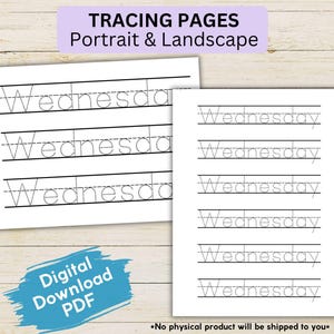 Days and Months Practice Worksheets for Kids, Printable Days of the ...