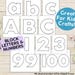 ABC and 123 Large Block Letters and Numbers, Printable Classroom ...