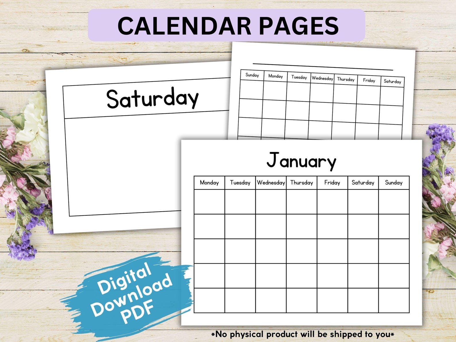 Days and Months Practice Worksheets for Kids, Printable Days of the ...