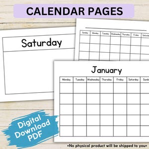 Days and Months Practice Worksheets for Kids, Printable Days of the ...