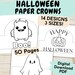 Halloween Kids Paper Crown Activity Printable, Fall Season DIY ...