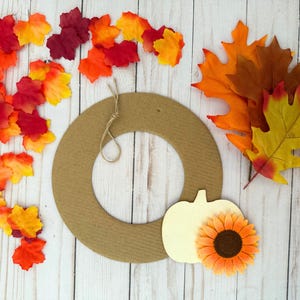 DIY Fall Wreath Kids Craft Kit, Fun and Festive Autumn Art Project ...