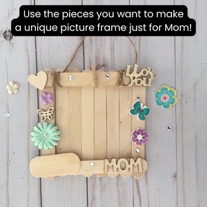 DIY Mother's Day Popsicle Stick Frame Kids Craft Kit, Unique Handmade ...