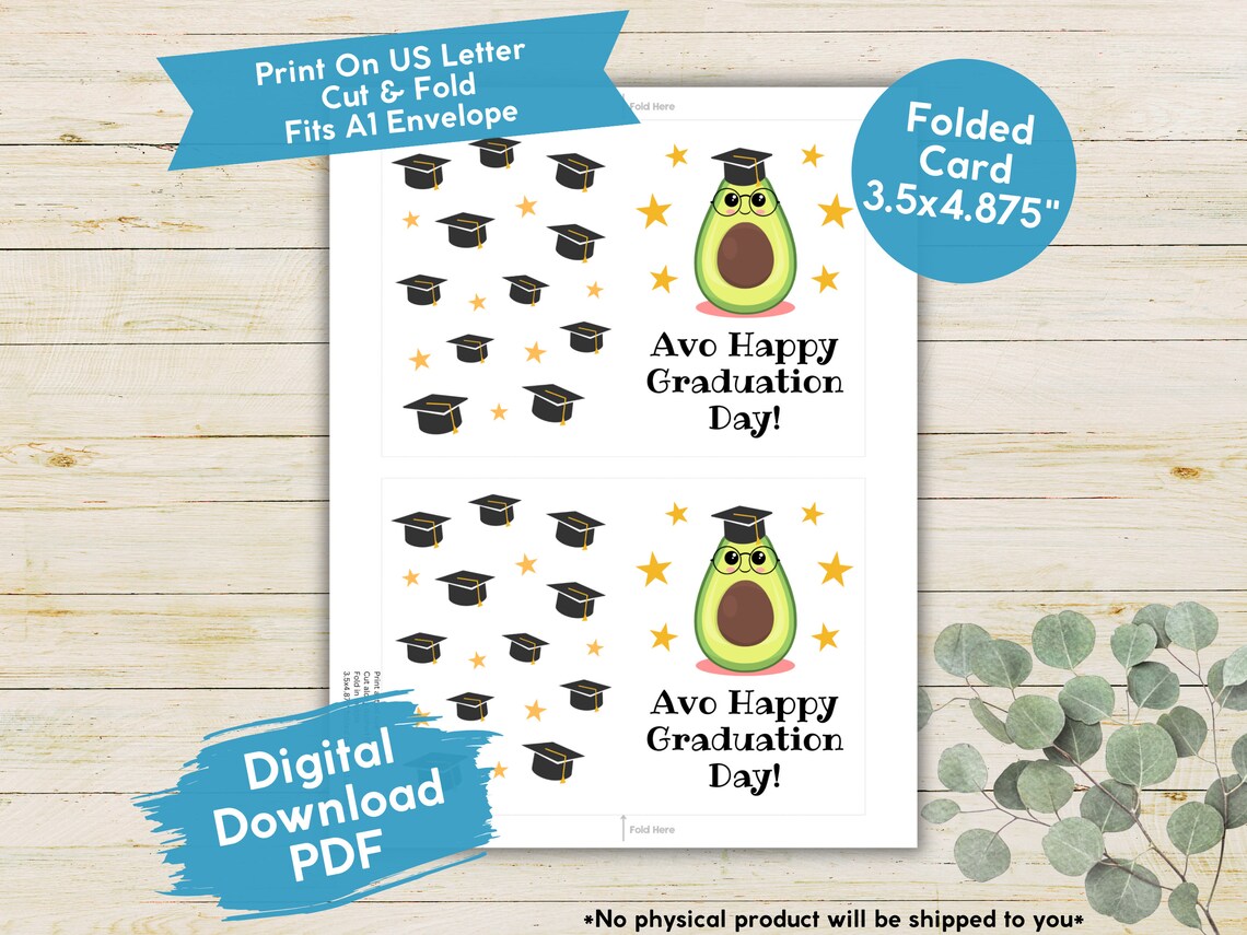 Graduate Carding for Kids Printable, Kindergarten Graduation, Printable ...