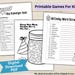 Printable Birthday Party Games Bundle for Kids, Happy Birthday Coloring ...