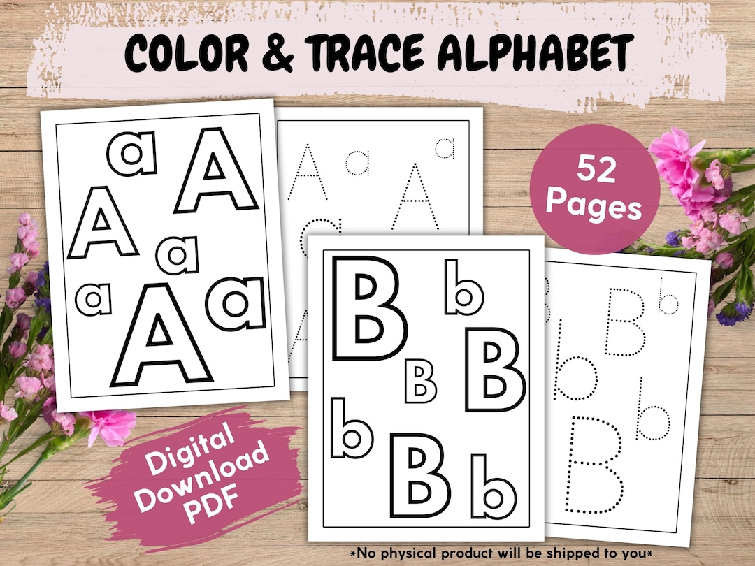 Handwriting Letter Practice Printable Worksheet Bundle, Preschool ...