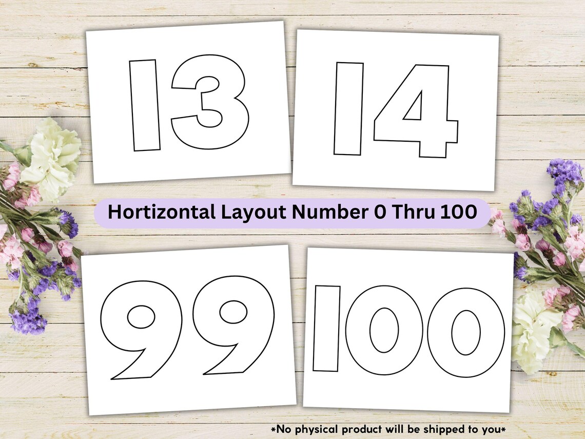 ABC and 123 Large Block Letters and Numbers, Printable Classroom ...