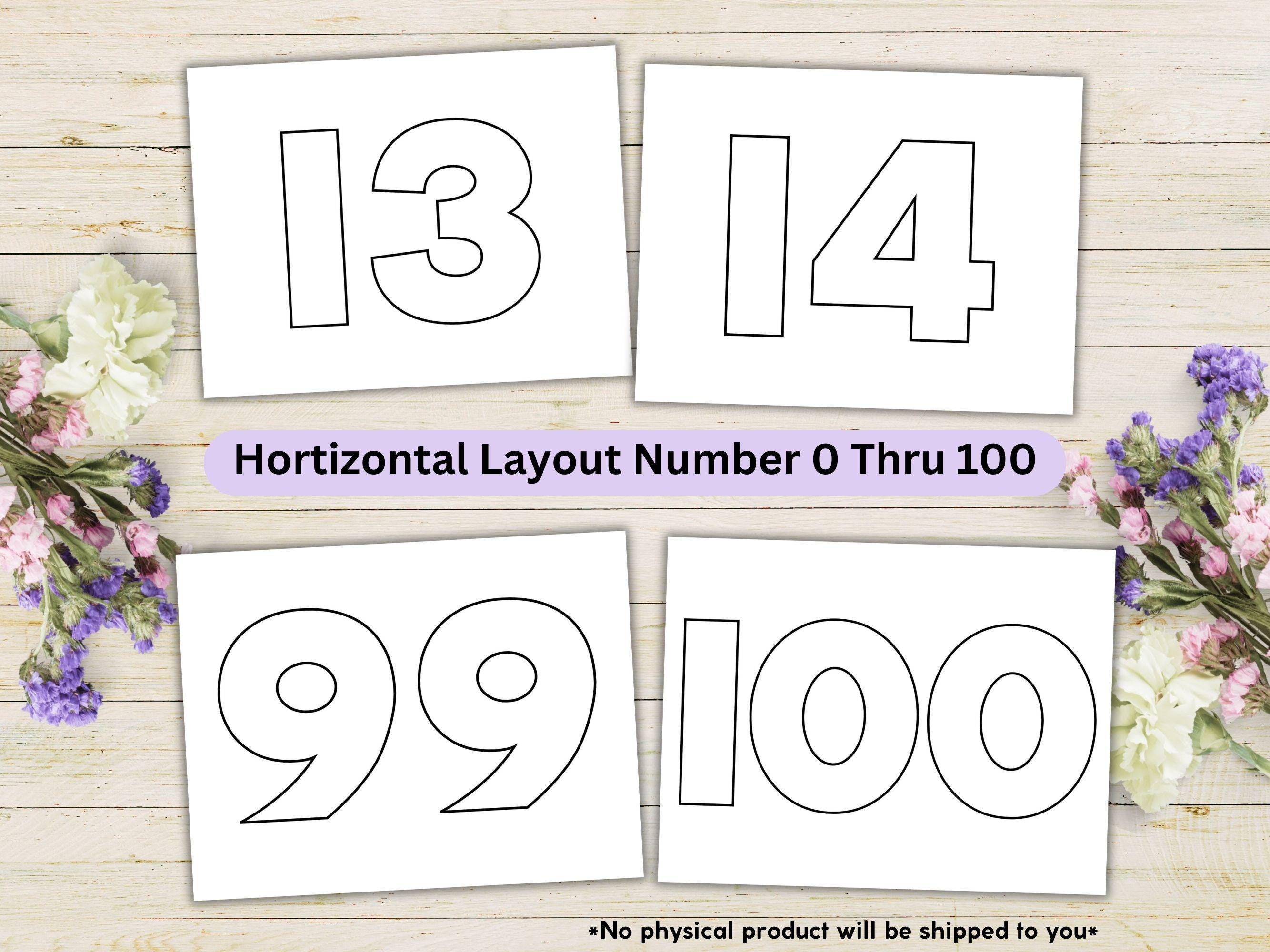 ABC and 123 Large Block Letters and Numbers, Printable Classroom ...