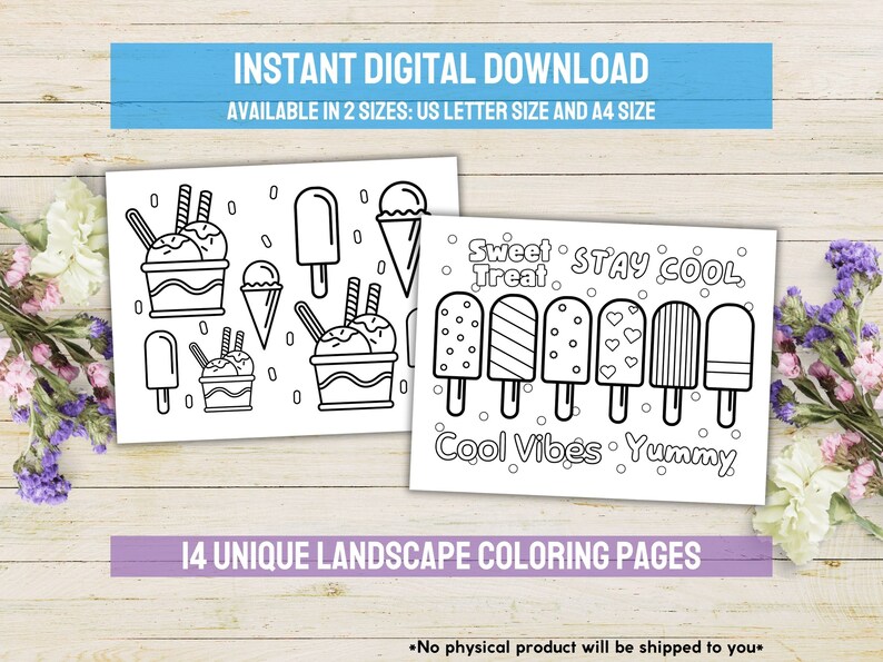 Summer Coloring Pages for Kids, Summertime Printable Activity for ...