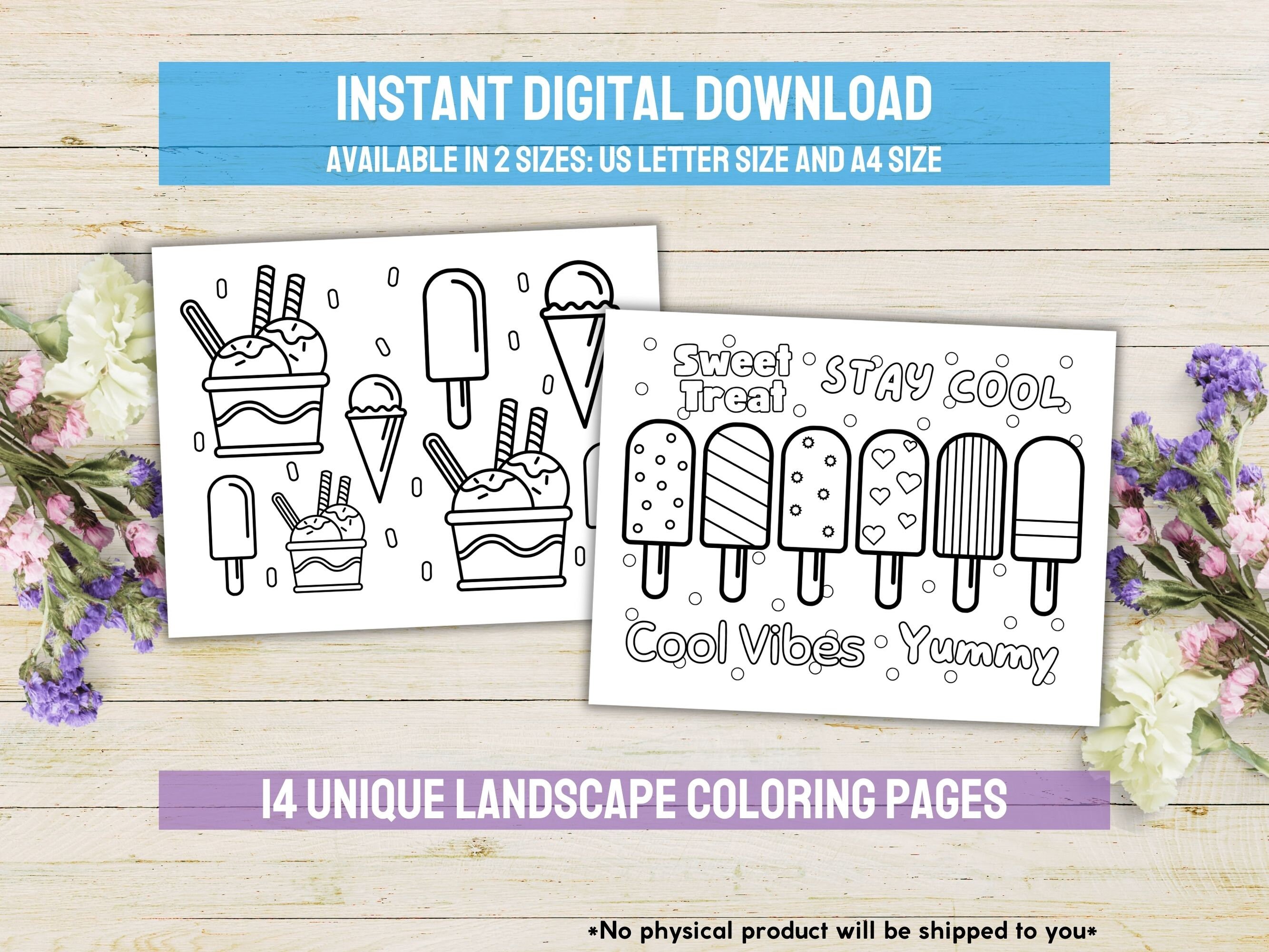 Summer Coloring Pages for Kids, Summertime Printable Activity for ...
