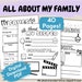 All About My Family Printable Book for Kids, This is My Family Template ...