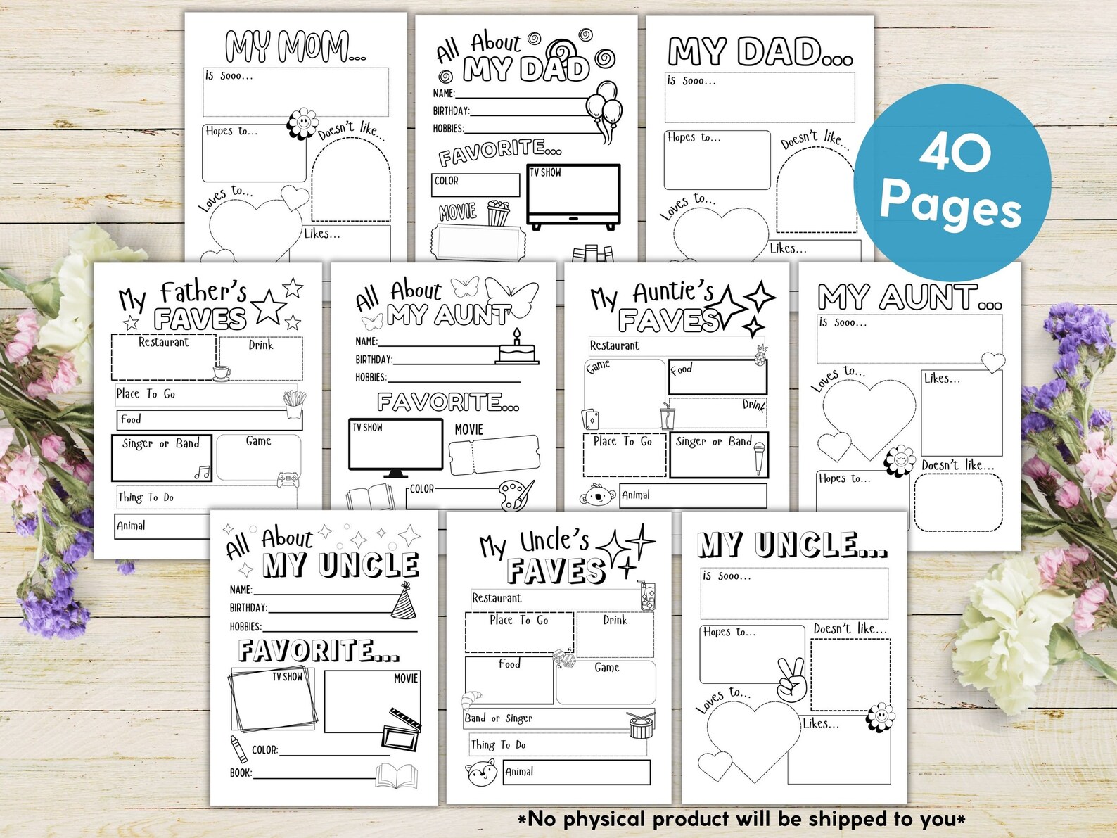 All About My Family Printable Book for Kids, This is My Family Template ...