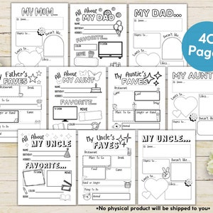 All About My Family Printable Book for Kids, This is My Family Template ...