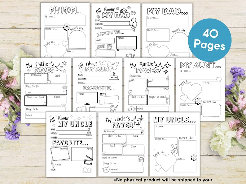 All About My Family Printable Book for Kids, This is My Family Template ...