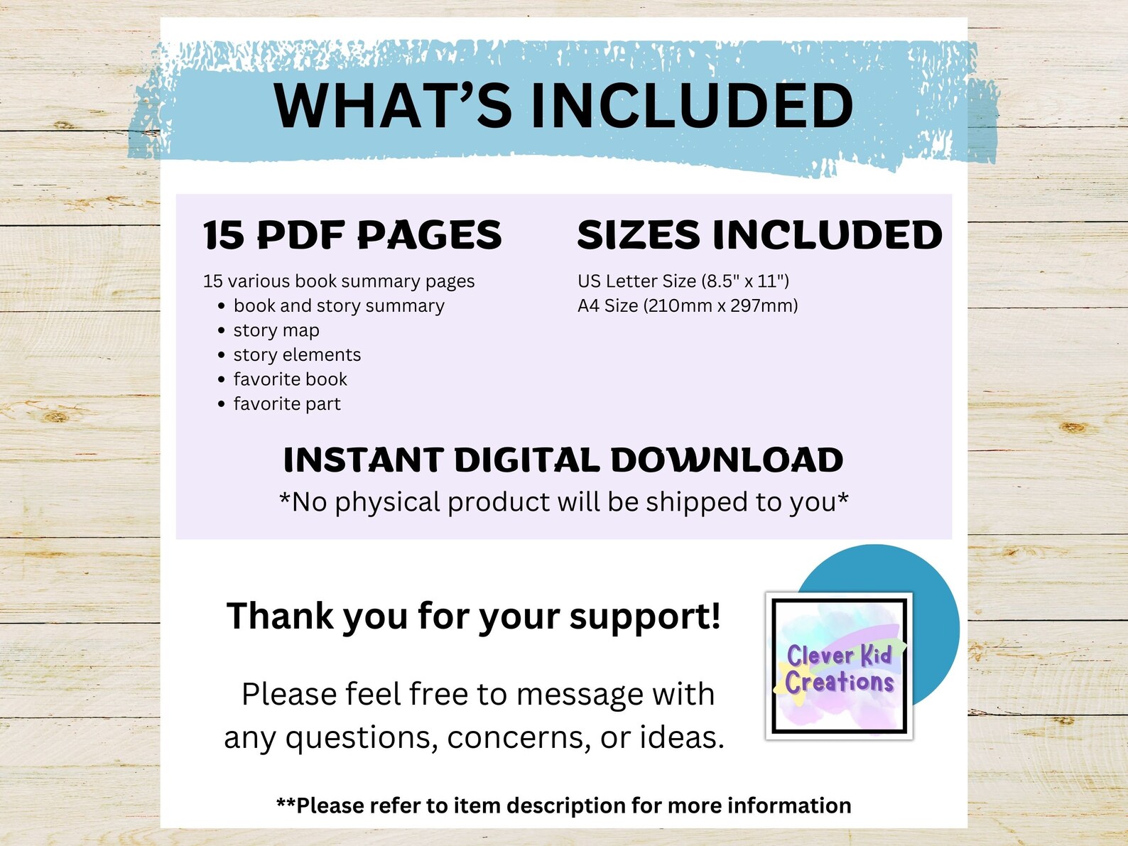 Book Summary and Story Map Printable Bundle for Kids, Favorite Book ...