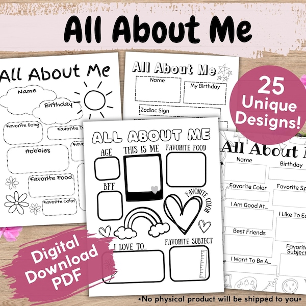 All About Template - Etsy