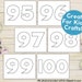 Extra Large Block Numbers for Kids Crafts, Printable Number Practice ...