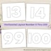 Extra Large Block Numbers for Kids Crafts, Printable Number Practice ...