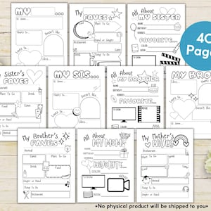All About My Family Printable Book for Kids, This is My Family Template ...