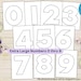 ABC and 123 Large Block Letters and Numbers, Printable Classroom ...