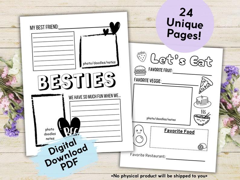All About Me Book Printable Worksheet for Kids, About Me Booklet, This ...