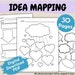 Idea Mapping Printable Worksheet Bundle for Kids, Brain Storm, Mind ...