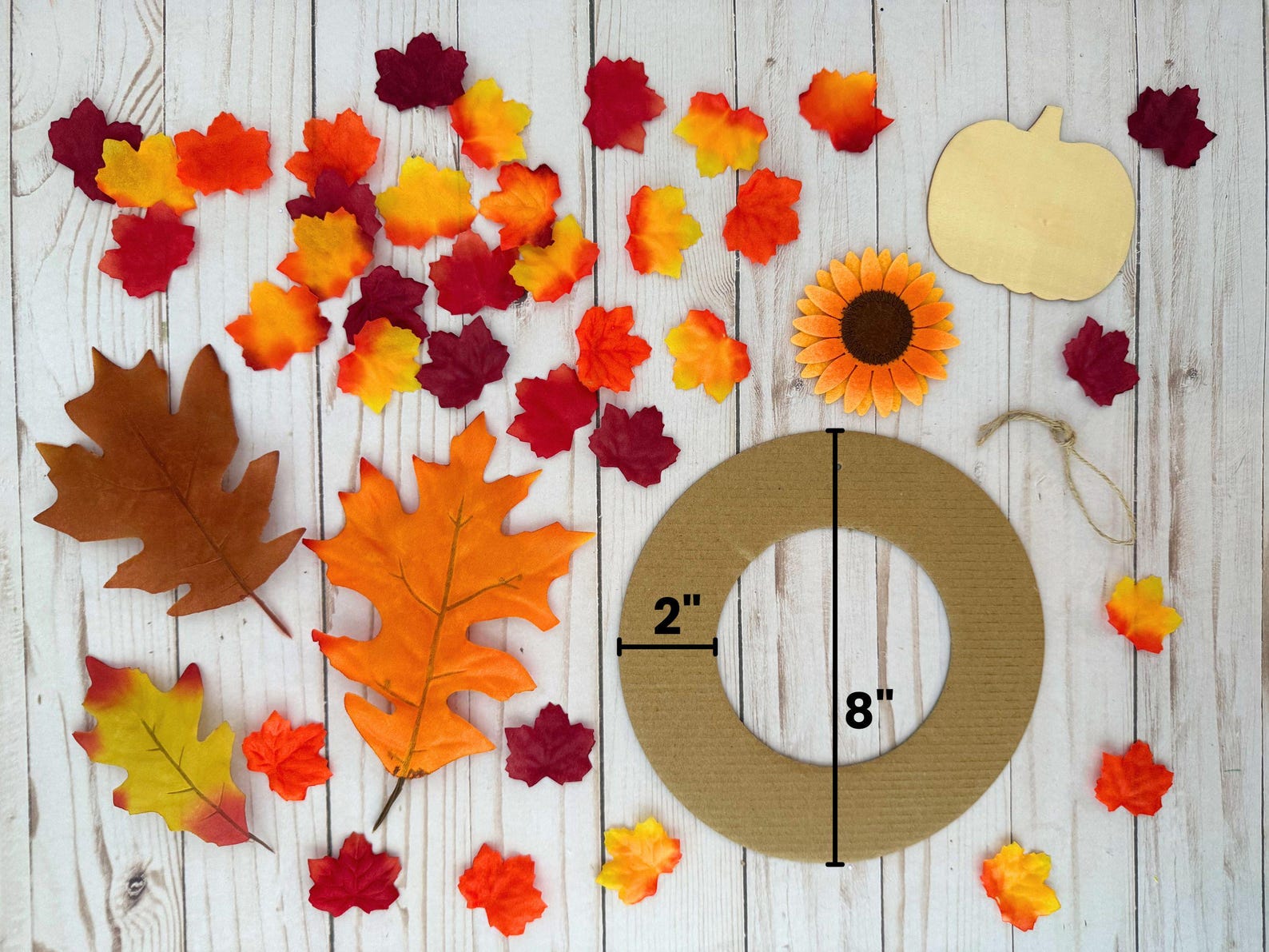 DIY Fall Wreath Kids Craft Kit, Fun and Festive Autumn Art Project ...