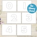 Extra Large Block Numbers for Kids Crafts, Printable Number Practice ...