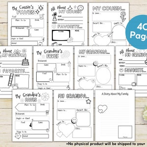 All About My Family Printable Book for Kids, This is My Family Template ...