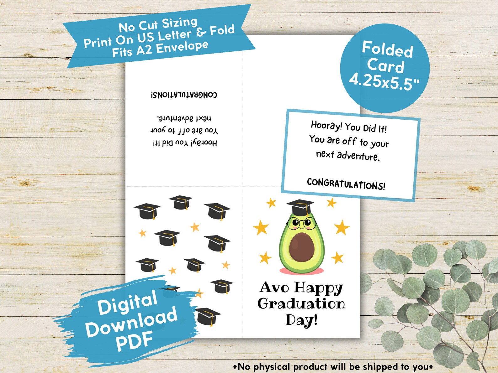 Graduate Carding for Kids Printable, Kindergarten Graduation, Printable ...