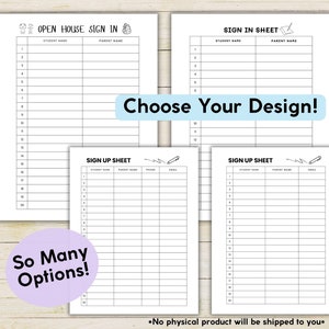 Classroom Sign in and Checklist Printable Sheets, Teacher Resources for ...