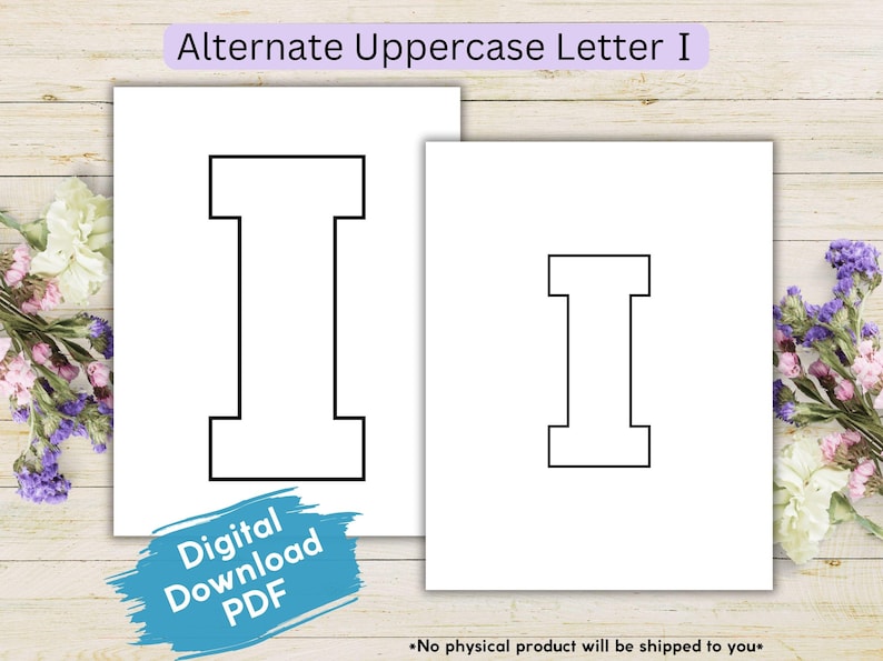 Large Alphabet Block Letters for Kids Crafts, Printable Uppercase and ...