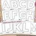 Large Block Letter Pages for Kids Alphabet Crafts, Printable Letter ...