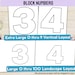 ABC and 123 Large Block Letters and Numbers, Printable Classroom ...
