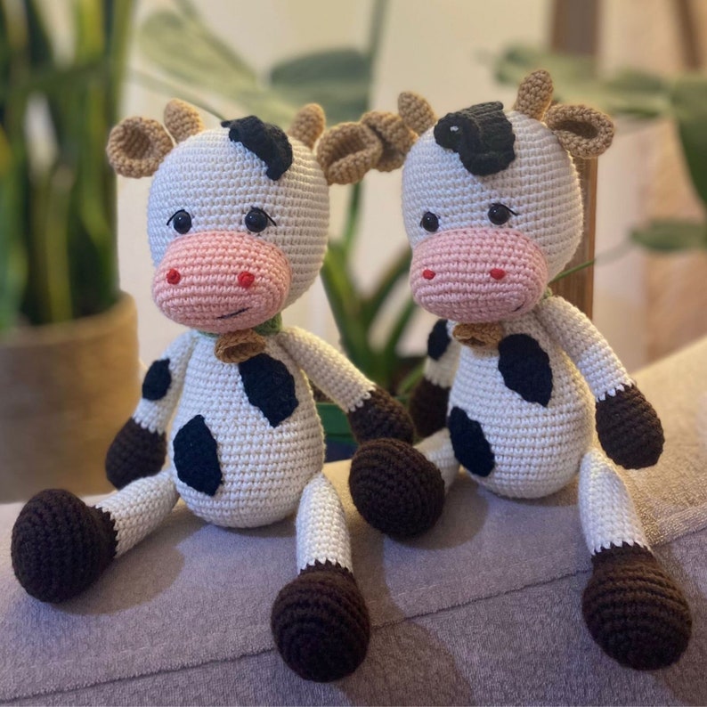 Amigurumi Cow Crochet Pattern | Easy DIY Crochet Toy | Farm Animal ...