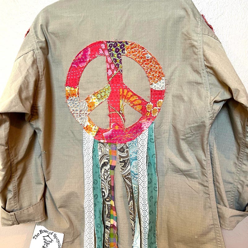 Peace Sign Applique - Etsy