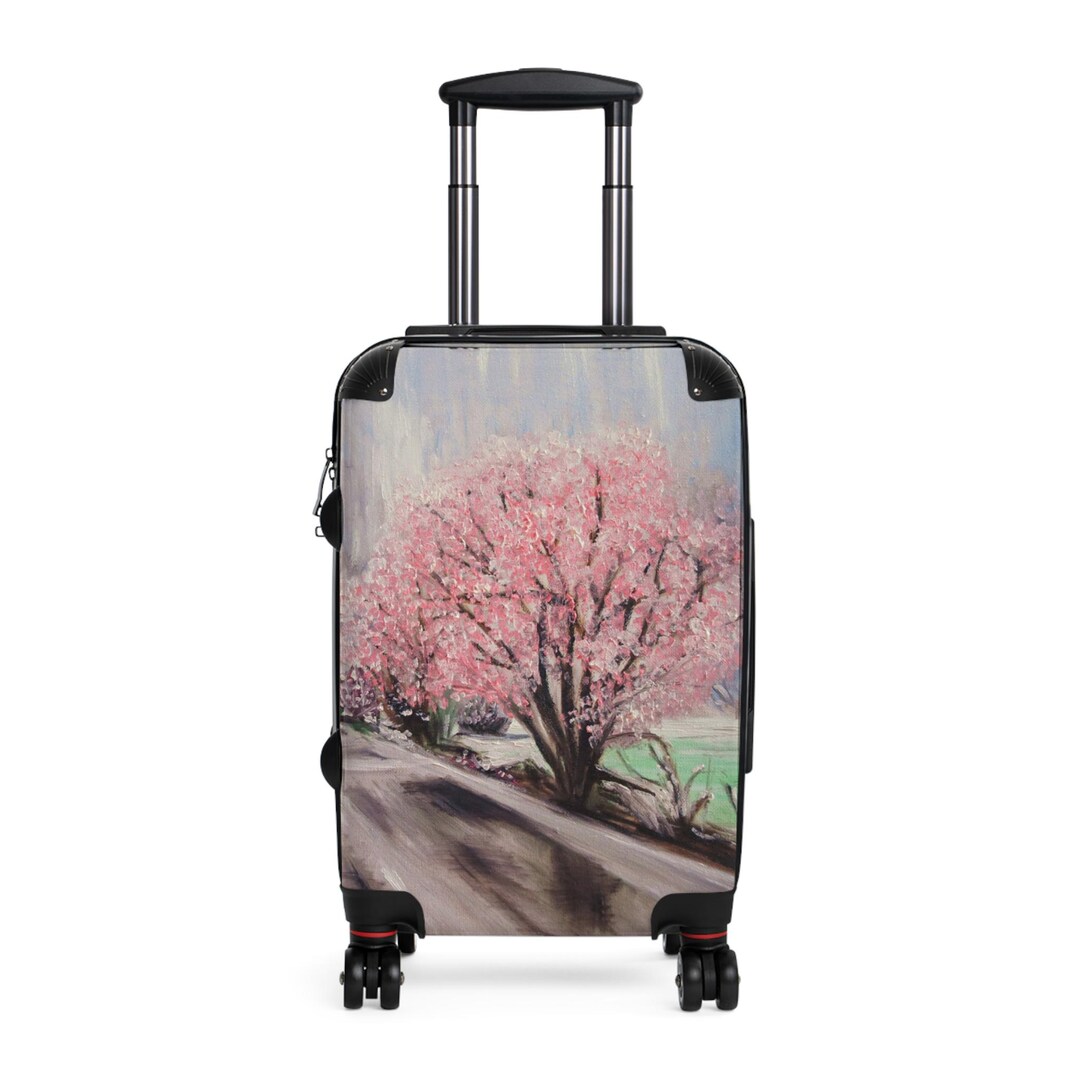 Sakura Blossom Suitcase, Original Painting, Pink Travel Suitcase - Etsy