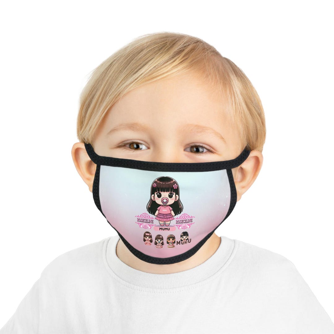Roseceline&mumu Daily,cute Kid's Face Mask,children Reusable Mask,asian ...