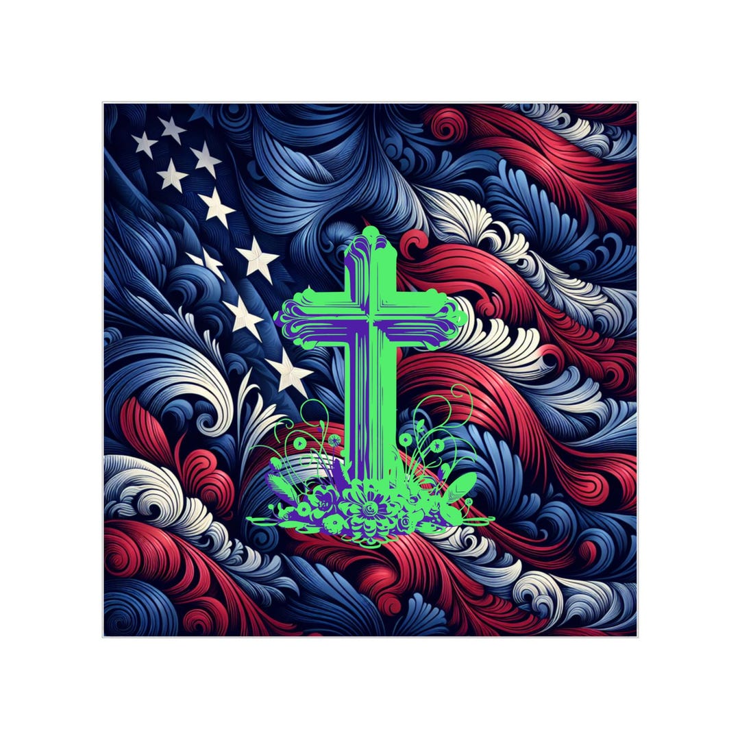 Patriot Sticker,patriot Car Decal,jesus Sticker,cross Car Decal,cross ...