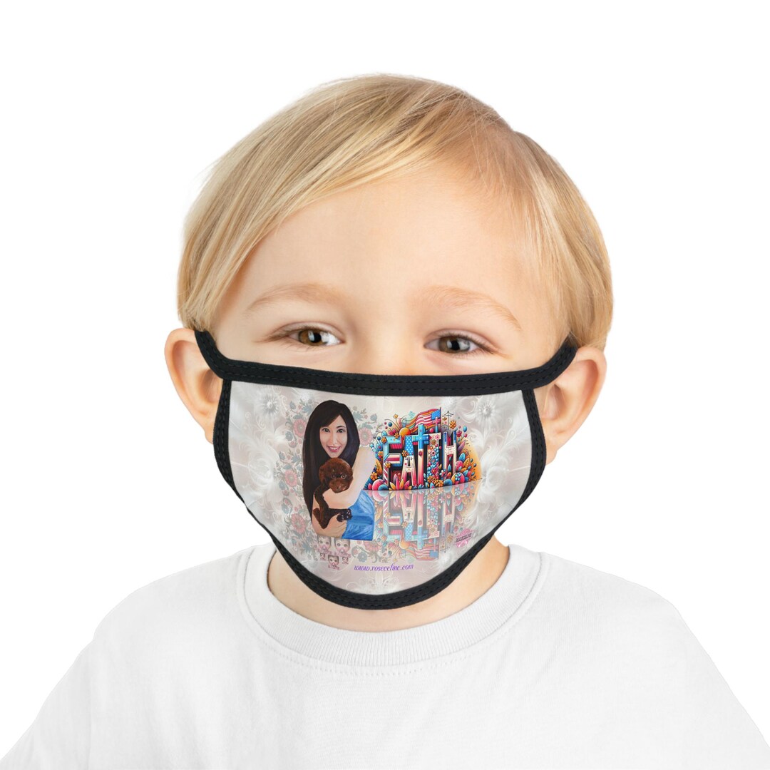 Patriot Kids Mask,christian Kid's Face Mask,faith Mask,american USA ...