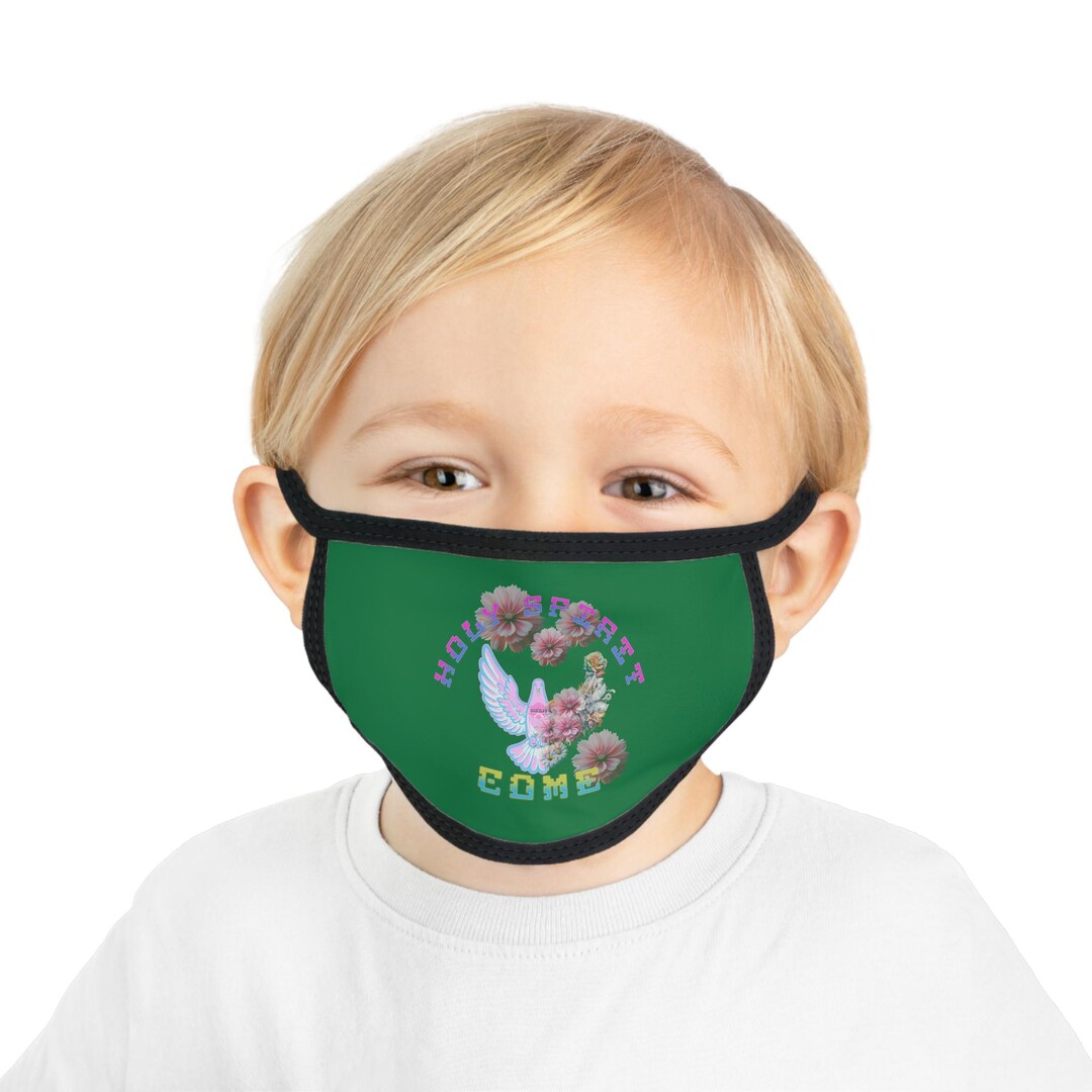 Christian Kid's Face Mask,cute Children Reusable Mask,holy Spirit Come ...