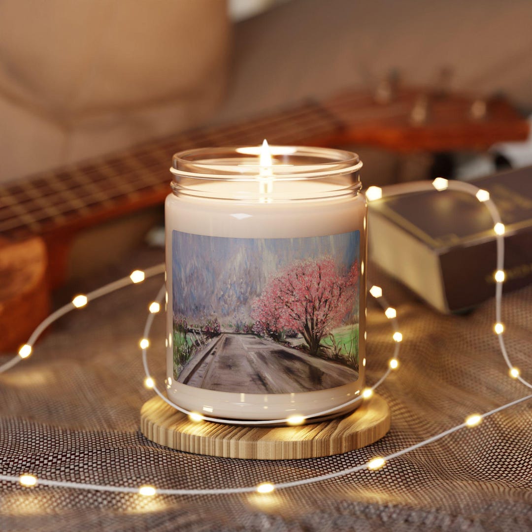 Sakura Candle,flower Blossom Candle,pink Tree Candle,pray Candle ...