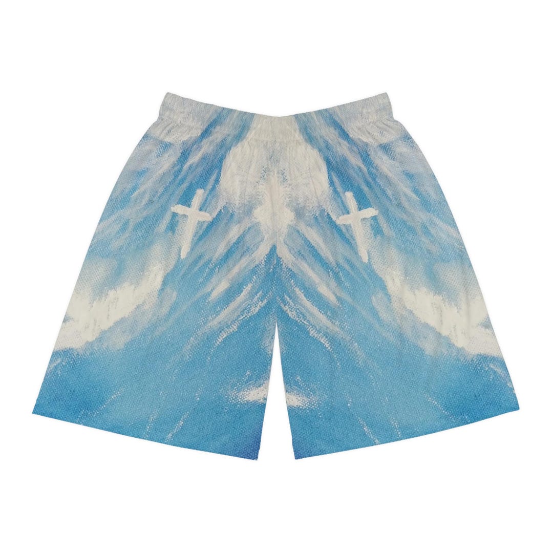 Cross Men Sports Shorts,cross Basketball Shorts,christian Basketball ...