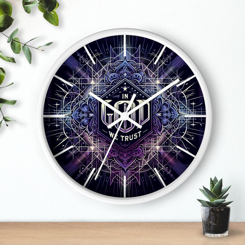 Yeshua Wall Clock,jesus Wall Clock,christian Wall Clock,cross Clock,in ...