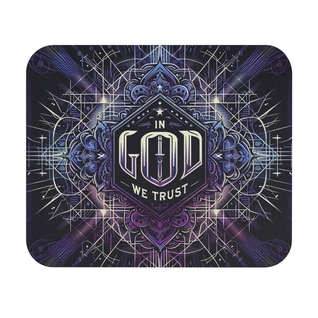 Christian Mouse Pad,in God We Trust Mouse Pad,religious Gift to Him ...