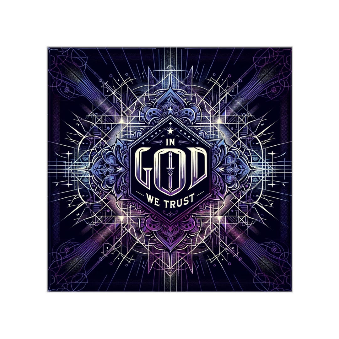 In God We Trust Sticker,christian Sticker,christian Car Decal,jesus ...